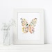Painted Butterflies Clipart Spring, Boho Butterfly Clipart, Floral ...