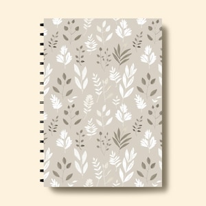 50 Seamless Neutral Pattern, Neutral Leaves Background Patterns Set ...