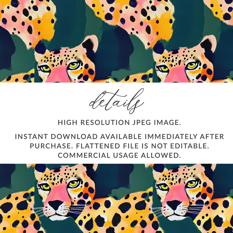 Seamless Leopard Background Pattern PNG Painted Cheetah Background ...
