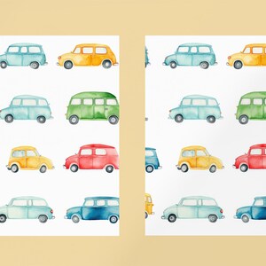 Colorful Cars Repeating Background Pattern for Textile Design Boys Cars ...