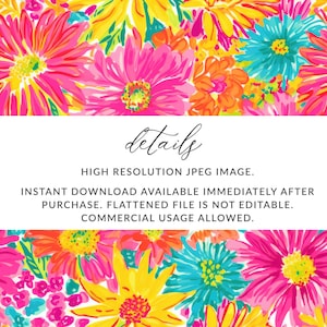 Seamless Preppy Pattern Design Hot Pink Seamless Floral Pattern ...