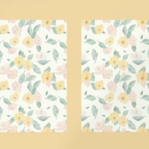 Pastel Flowers Background, Seamless Cute Pastel Floral Pattern ...