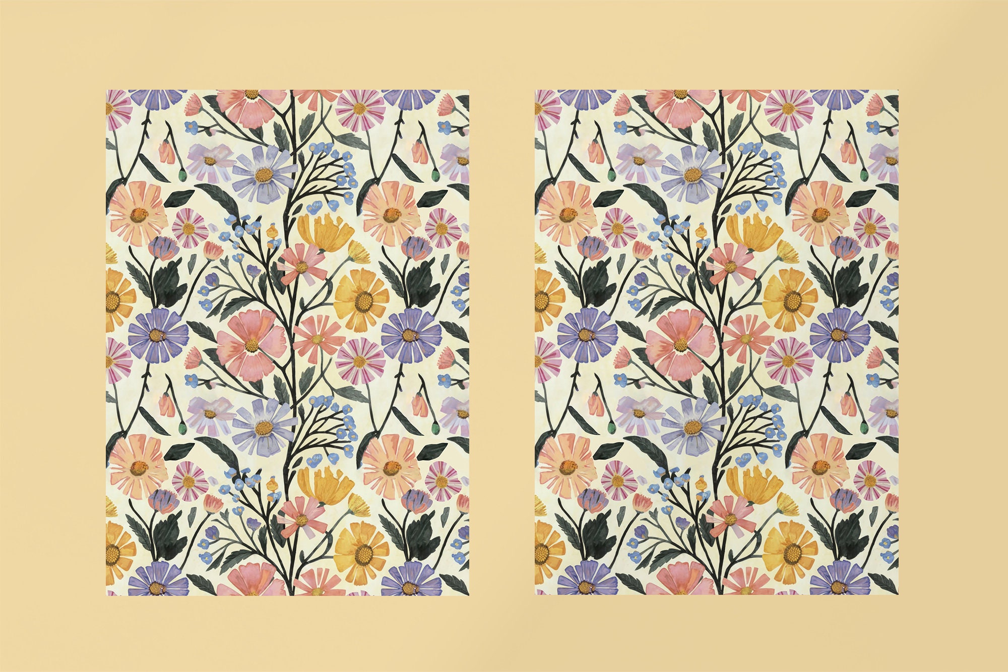 Seamless Cottagecore Floral Png Background Pattern, Cute Cottagecore ...