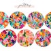 30 Painted Abstract Floral Pattern Set, Seamless Painted Floral ...