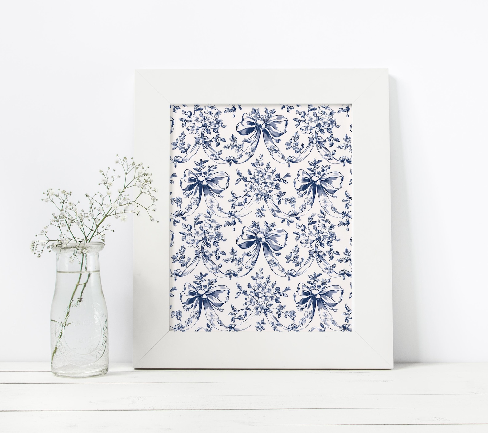 Coquette Toile Seamless Pattern Bows and Ribbons French Toile Seamless ...