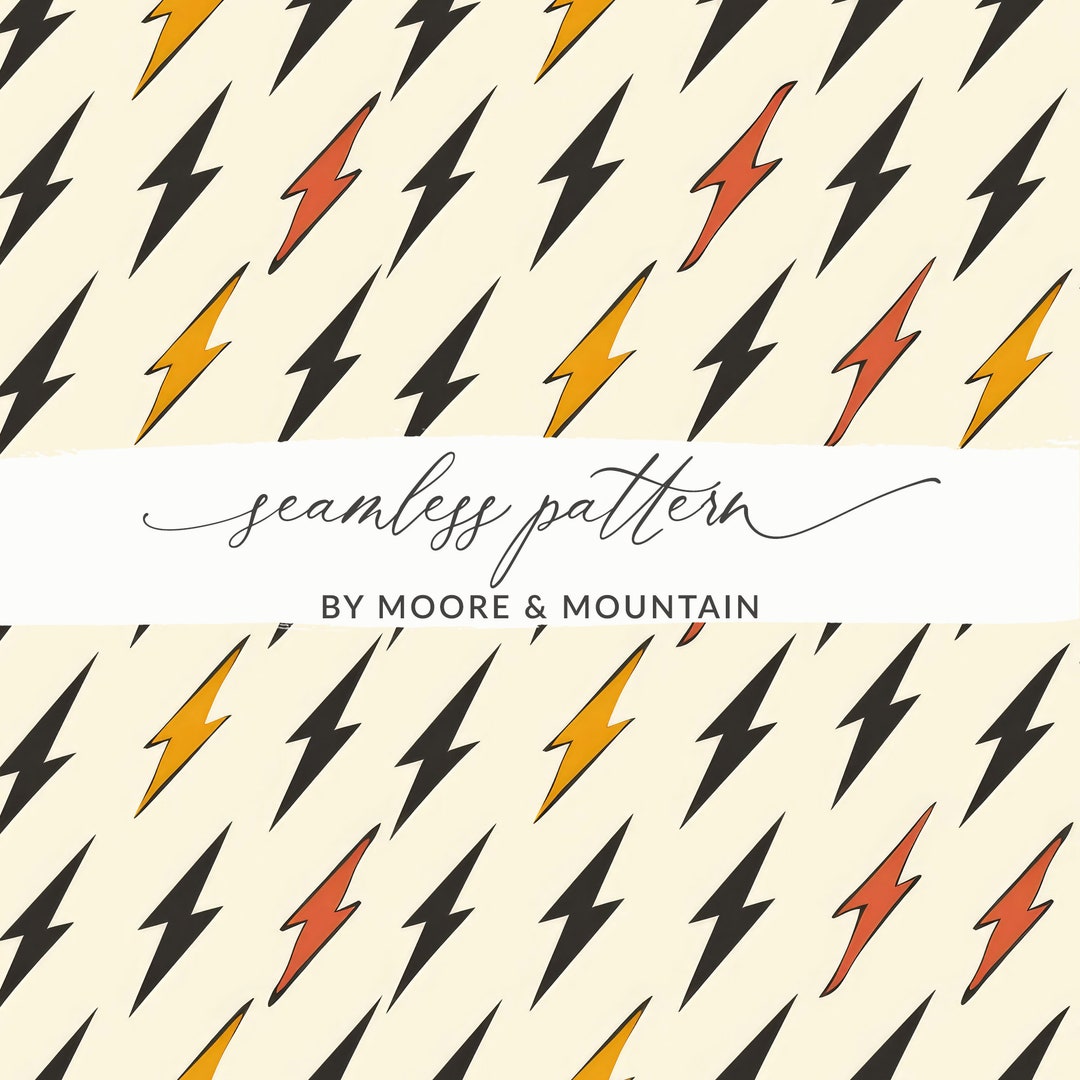 Lightning Bolt Seamless Background Pattern for Boys Seamless Pattern ...