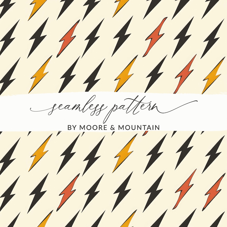 Lightning Bolt Seamless Background Pattern for Boys Seamless Pattern ...