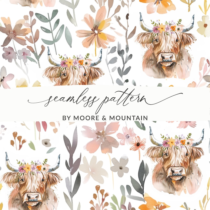 Highland Cow Wallpaper - Etsy