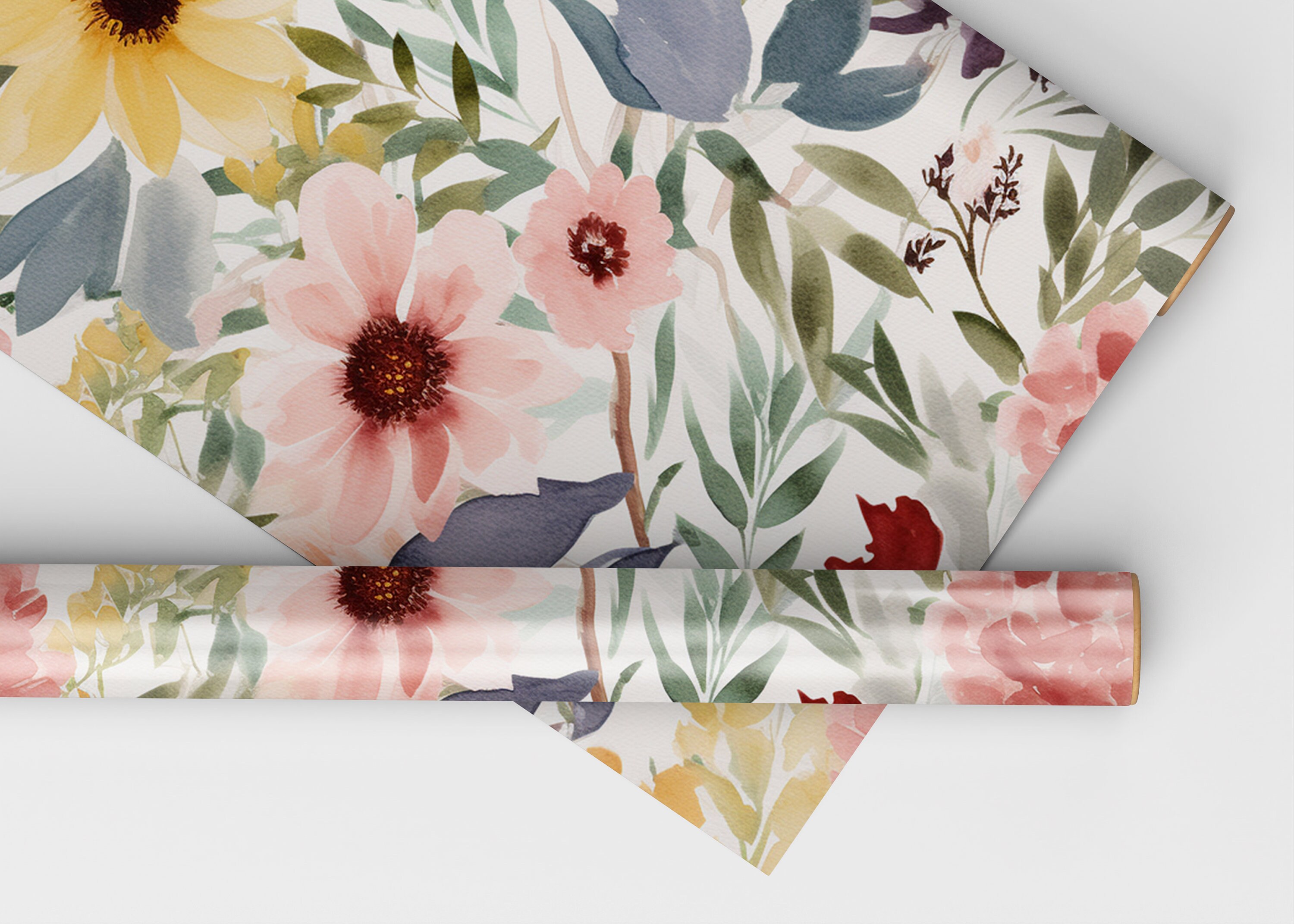 Seamless Watercolor Floral Pattern for Sublimation Design, Modern ...