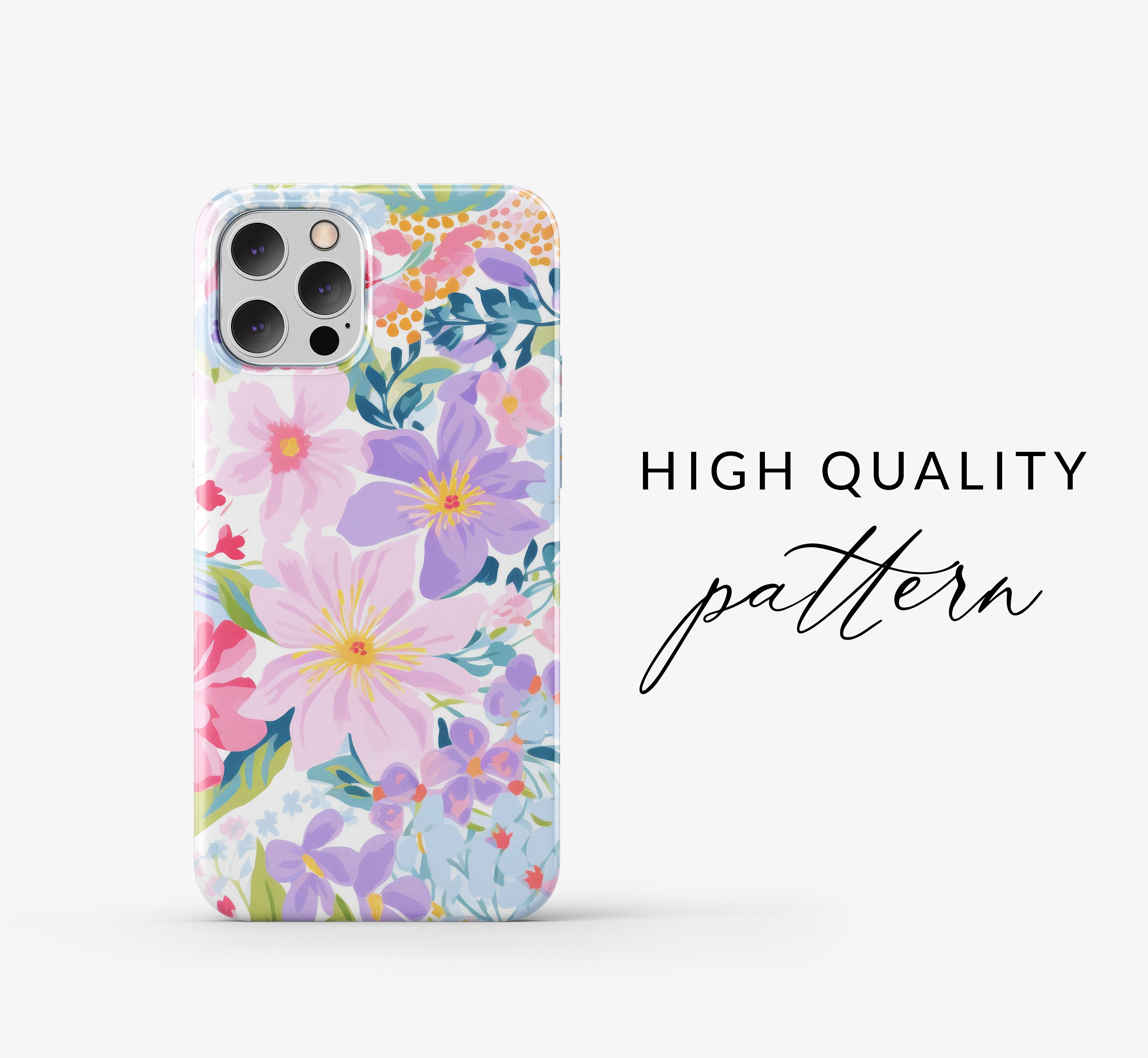 Purple Ditsy Flowers Pattern, Seamless Ditsy Floral Background Girly ...