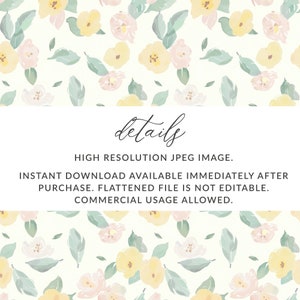 Pastel Flowers Background, Seamless Cute Pastel Floral Pattern ...