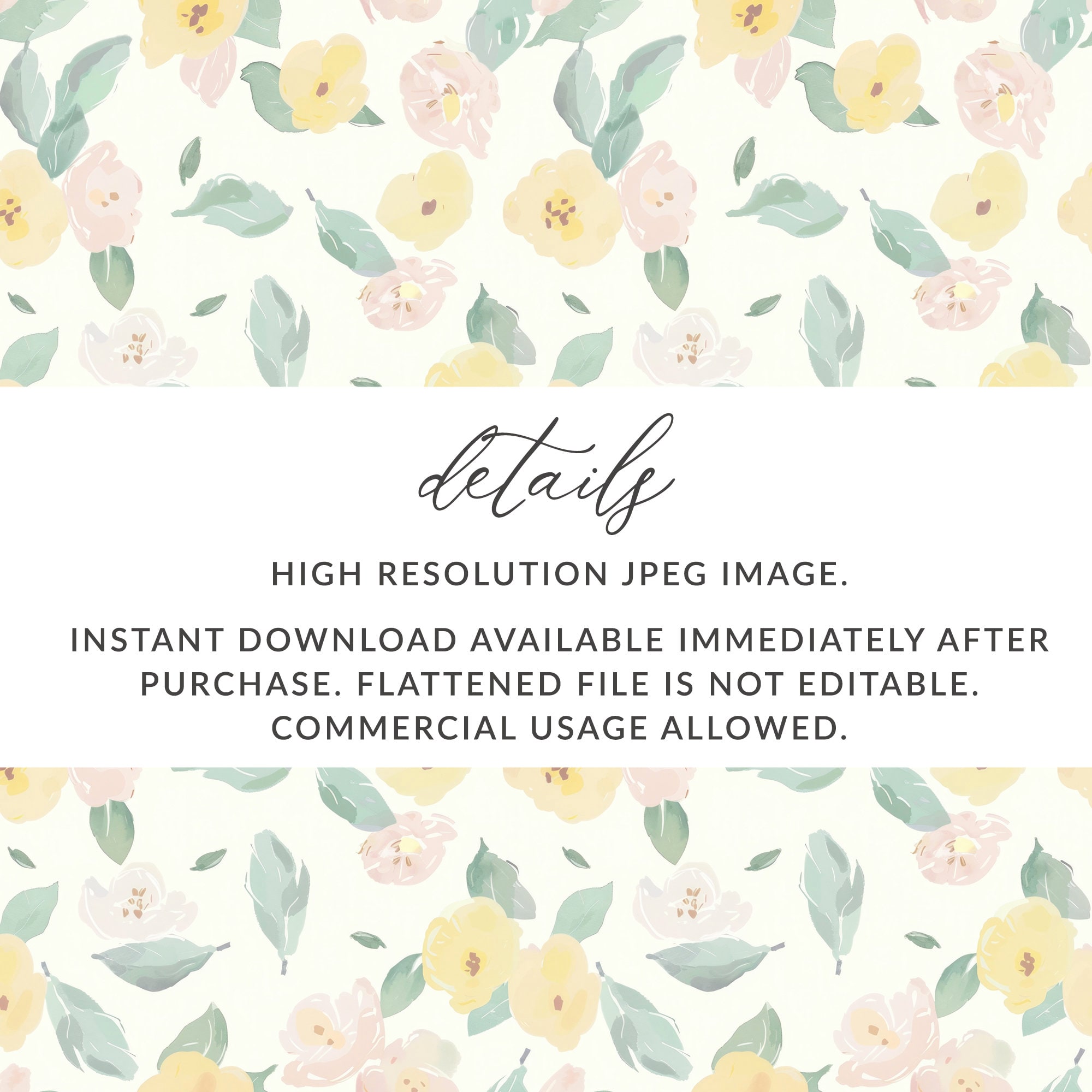 Pastel Flowers Background, Seamless Cute Pastel Floral Pattern ...