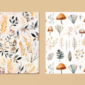 Seamless Autumn Boho Pattern, Boho Fall Backgrounds Seamless Boho Fall ...