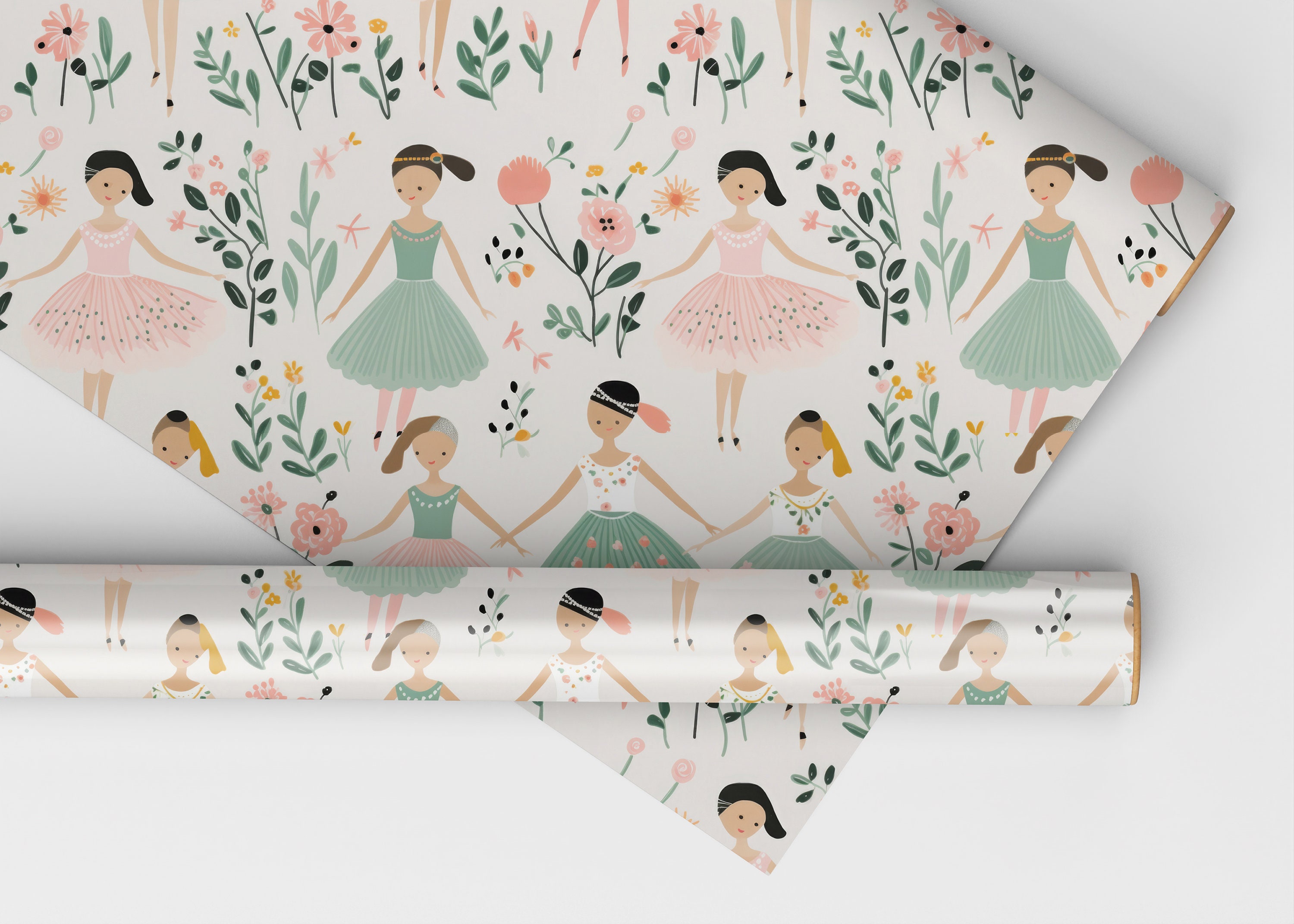 Seamless Dance Background Pattern, Seamless Ballerina Pattern, Cute ...
