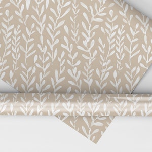 50 Seamless Neutral Pattern, Neutral Leaves Background Patterns Set ...