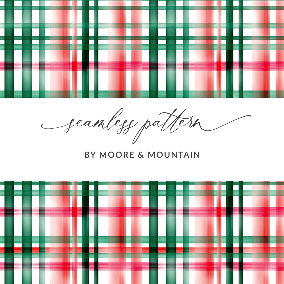 Watercolor Plaid Seamless Pattern, Seamless Tartan Pattern, Christmas ...