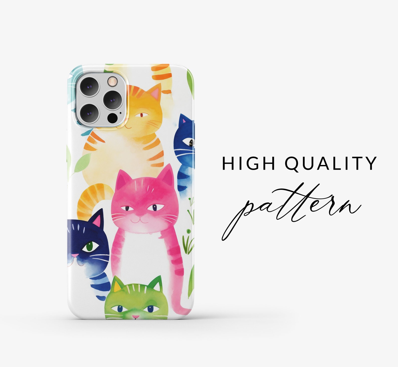 Kitty Background, Seamless Kitten Background File, Neon Cats Pattern ...