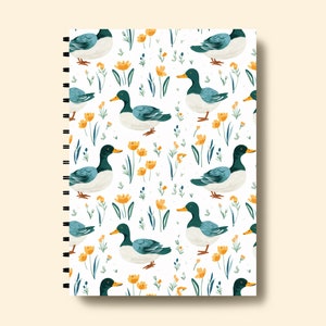 Cute Spring Ducks Seamless Pattern, Cute Ducks Repeating Background ...