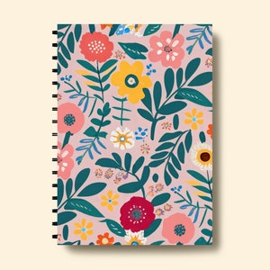 Light Pink Modern Seamless Background Pattern Mauve Pink Retro Floral ...