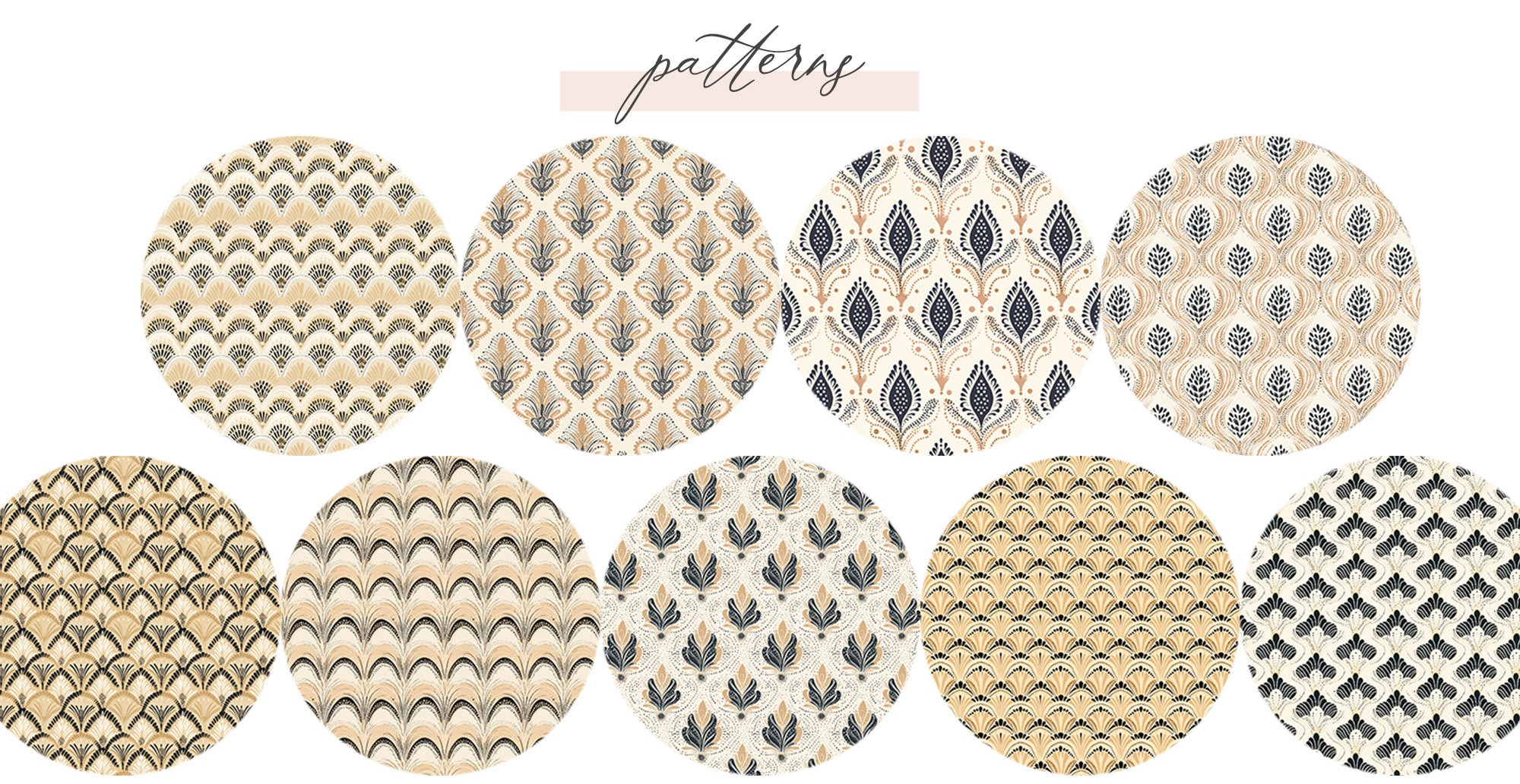Great Gatsby Background Patterns, Seamless 1920s Pattern, Seamless Art ...