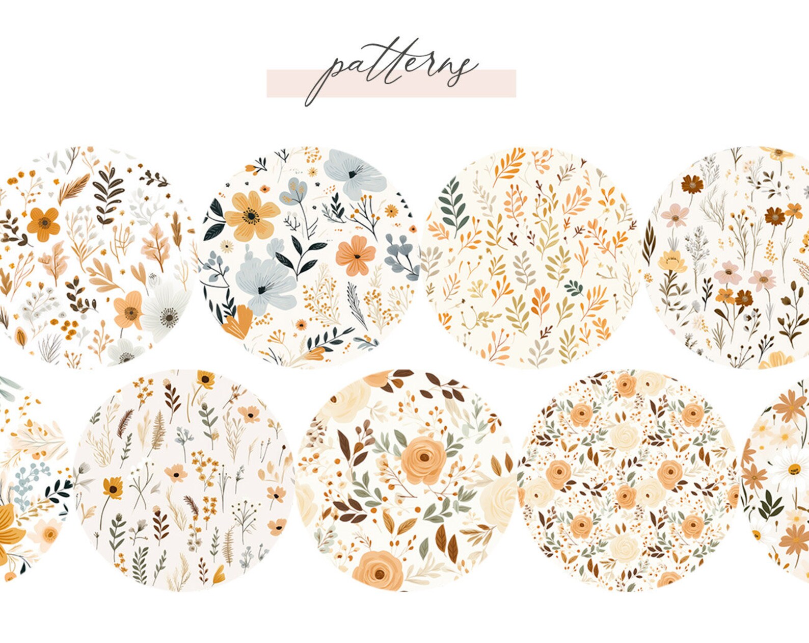 Seamless Neutral Pattern, Seamless Neutral Foliage, Seamless Neutral ...