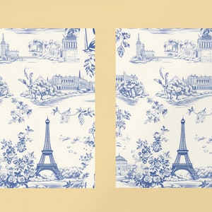 Blue Toile Seamless Pattern, Elegant Blue Toile Seamless Background ...