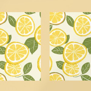 Lemon Slices Seamless Pattern, Lemon Seamless, Cute Seamless Lemon Lime ...