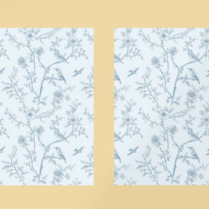 Seamless Toile Pattern, Light Blue Toile Dainty Toile, Delicate Toile ...