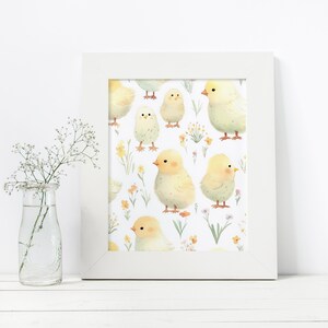 Seamless Easter Chick Pattern, Spring Baby Chick Seamless Easter ...
