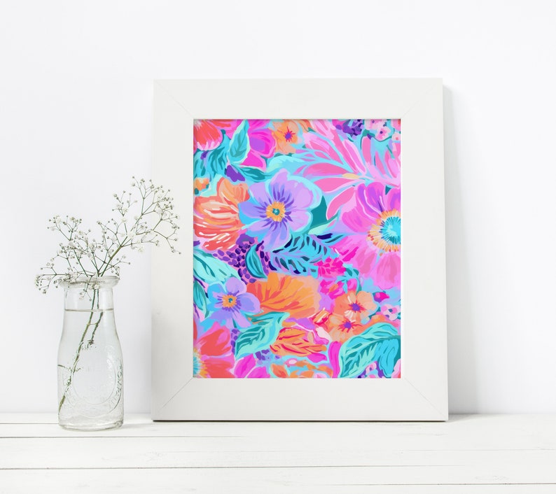 30 Purple Floral Seamless Patterns Purple Flowers, Preppy Spring Flower ...