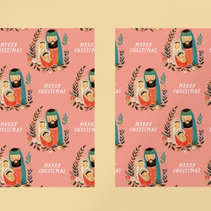 Nativity Seamless Background Pattern Christian Nativity Merry Christmas ...