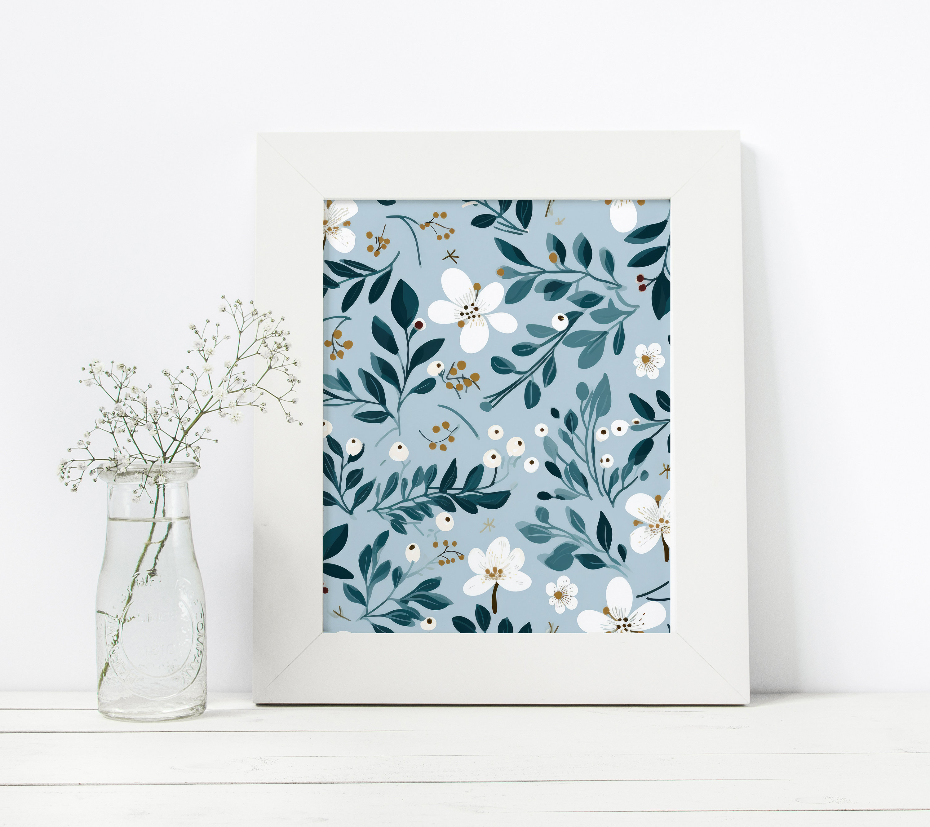 32 Seamless Cute Winter Animals Seamless Backgrounds, Blue Winter ...