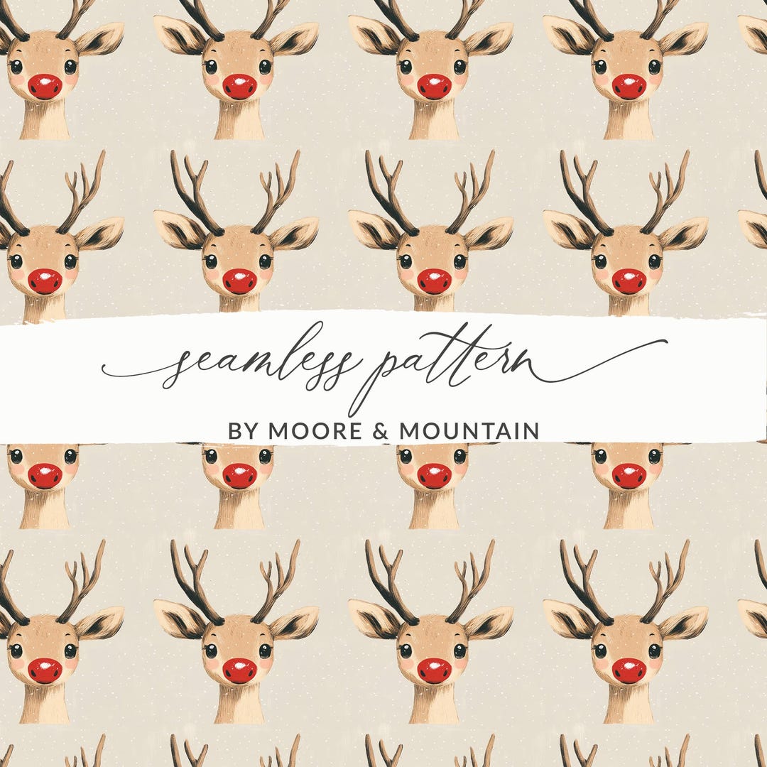 Rudolph Background Seamless Rudolph the Red Nosed Reindeer Seamless ...
