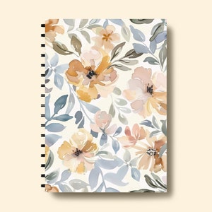 Pastel Fall Floral Pattern Seamless Gentle Watercolor Floral Pattern ...