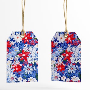 Seamless Patriotic Background, 4th of July Seamless Floral Background ...