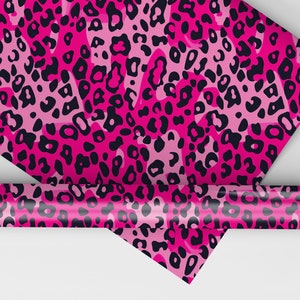 Hot Pink Cheetah Print Seamless Pattern, Neon Pink Animal Print ...