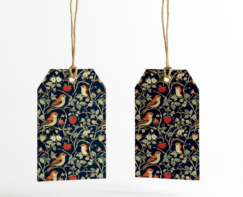 William Morris Vintage Bird Pattern Background William Morris Inspired ...