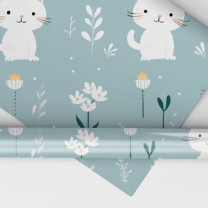 Cute Cats Repeat Background Image, Cats Seamless Background, Kitty ...