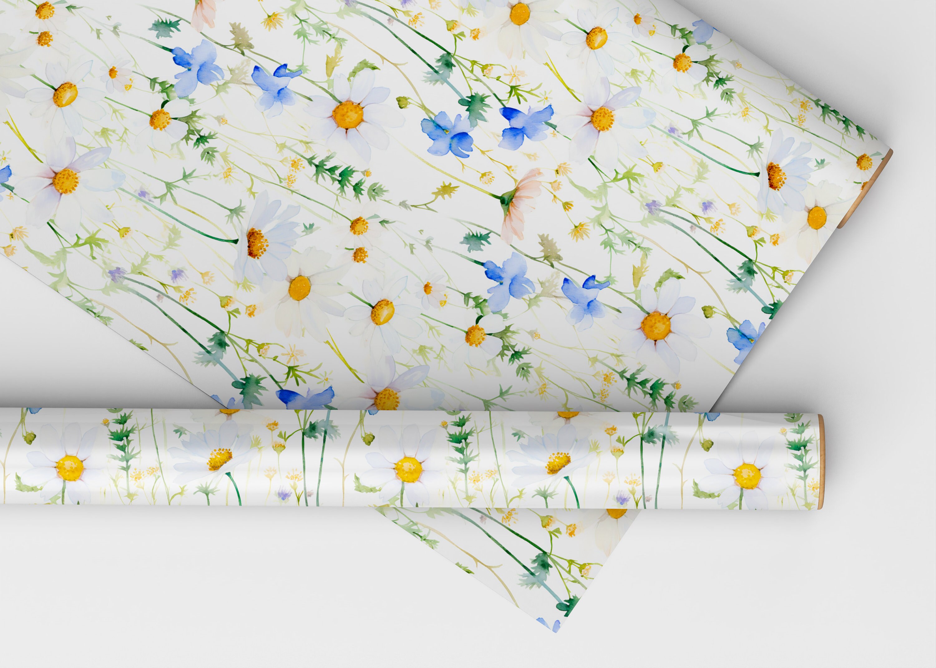 Watercolor Daisy Pattern, Seamless Daisy Pattern, Spring Daisies ...