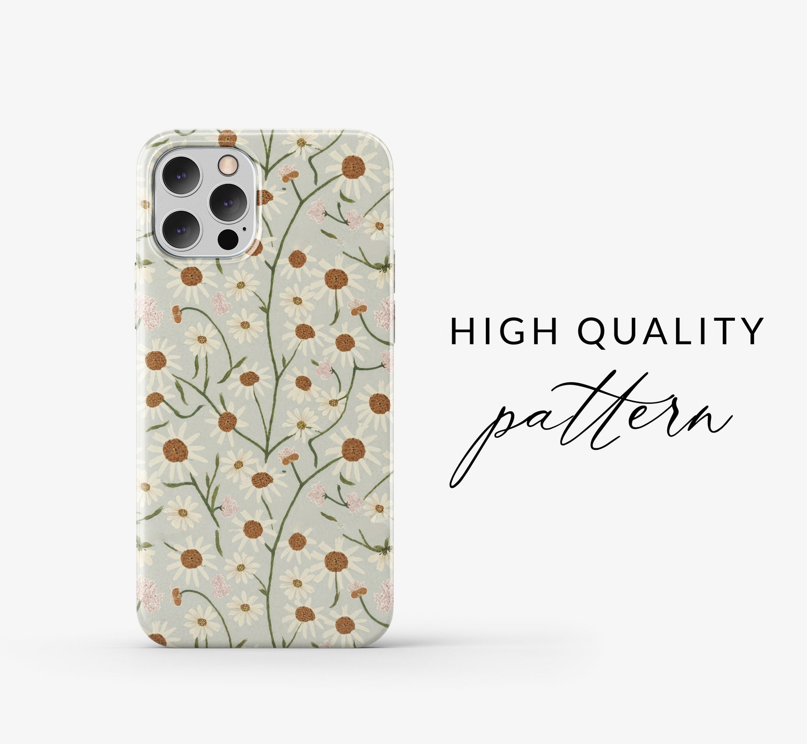 Cottagecore Daisy PNG Background, Cottagecore Seamless Floral PNG Daisy ...