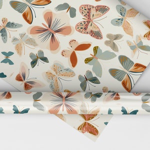 Seamless Files Butterflies, Boho Butterfly Background Pattern, Boho ...
