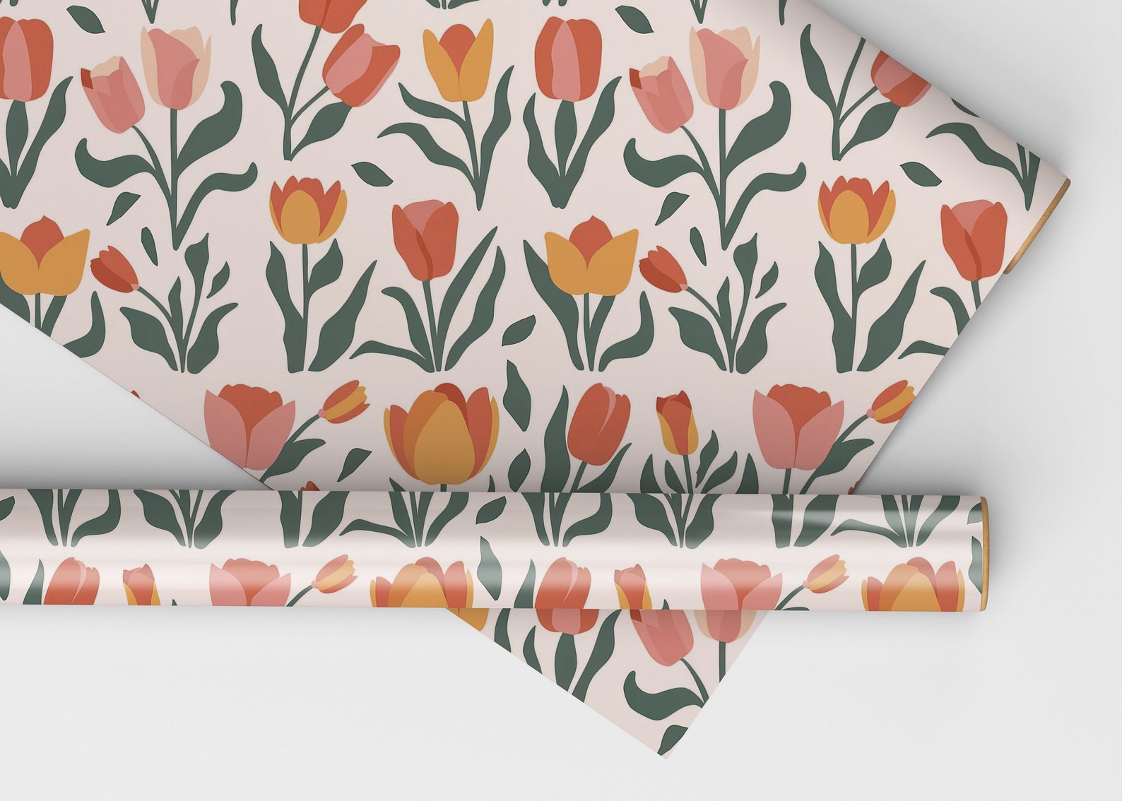 Spring Tulips Pattern, Seamless Tulips Pattern for Commercial Use Tulip ...