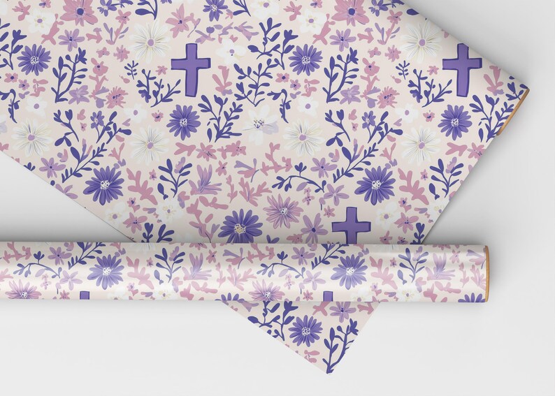 Seamless Christian Cross Background Purple Christian Background With ...