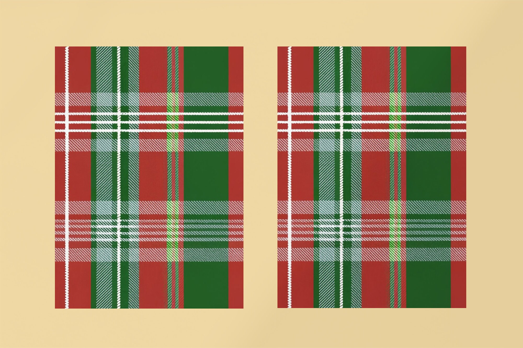 Green and Red Seamless Plaid Design, Seamless Christmas Plaid Pattern ...