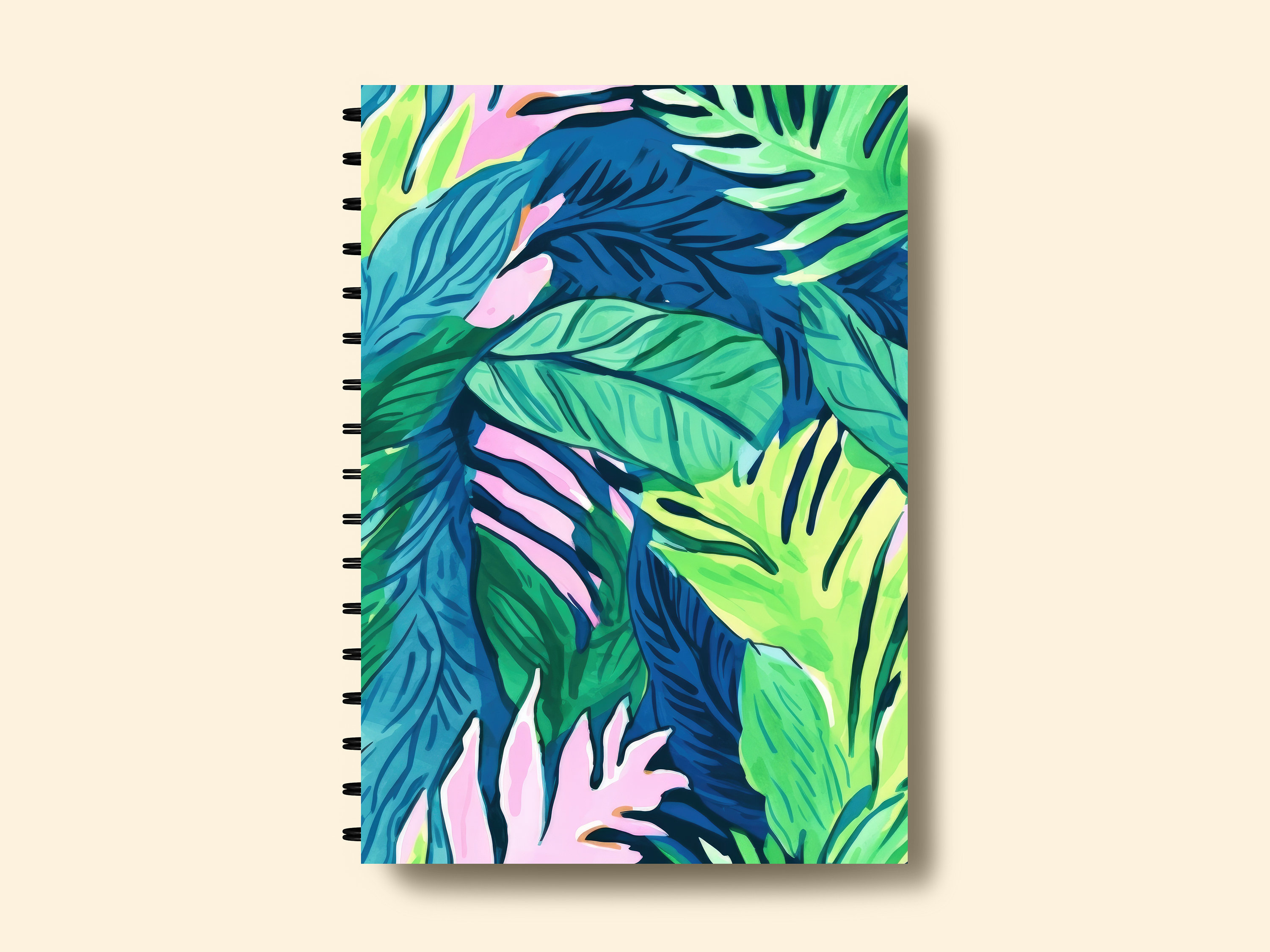 Seamless Tropical Leaves Pattern, Palm Tree Texture Seamless Preppy ...