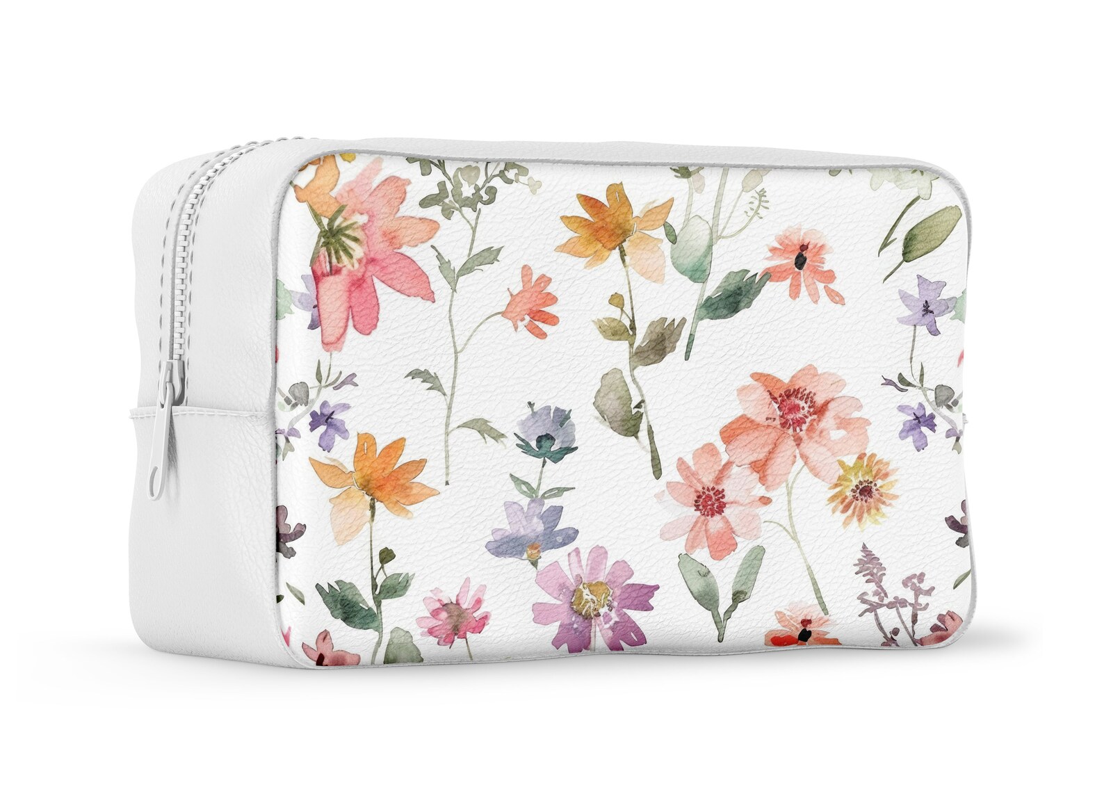 Dainty Watercolor Flowers Pattern, Delicate Floral Background Design ...