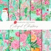 Hibiscus Seamless Preppy Pattern, Pink and Purple Seamless Blooms ...