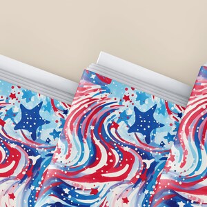 Seamless Fourth of July Pattern, Stars and Stripes USA Seamless ...
