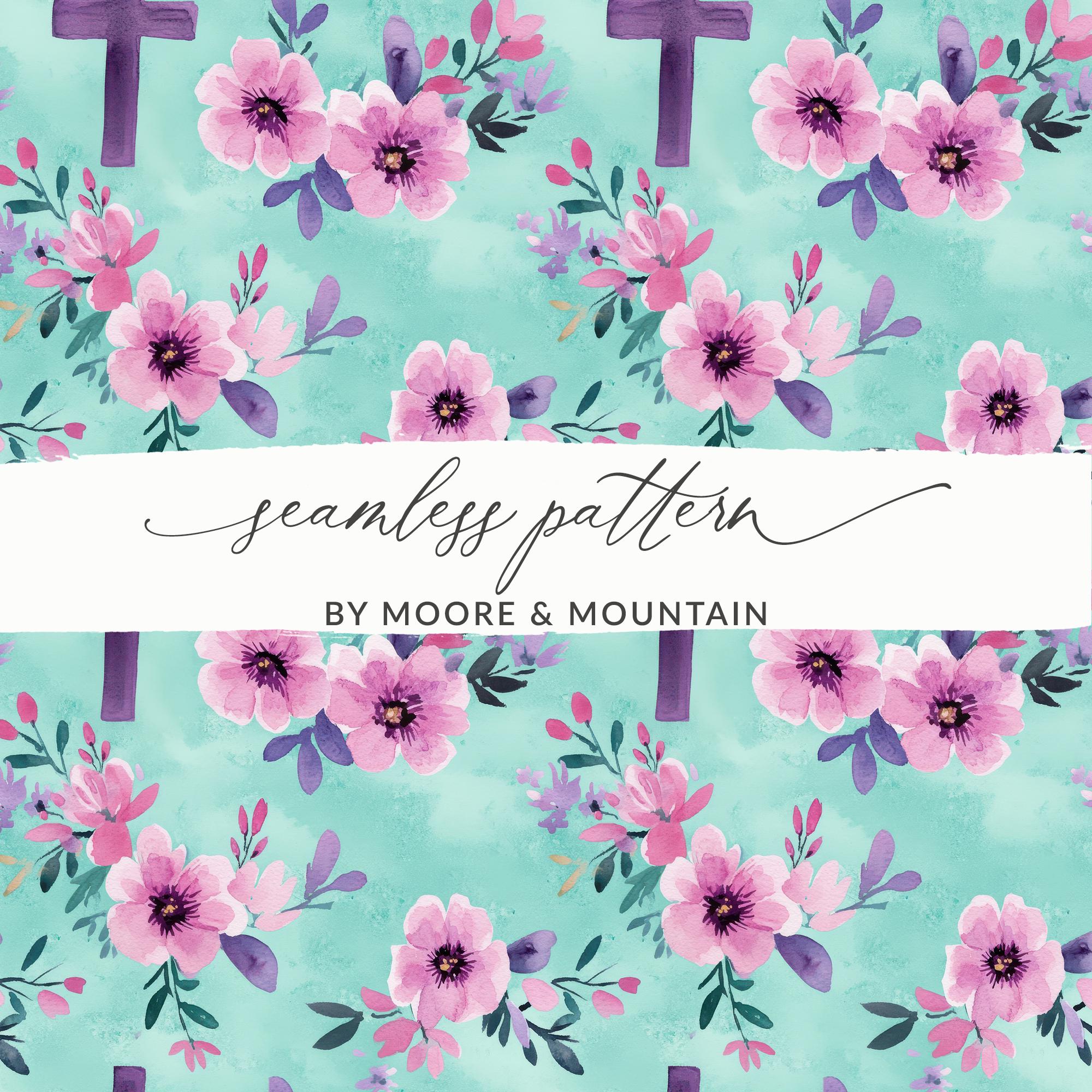 Bible Background Girls Christian Cross Cute Watercolor Cross Purple ...