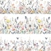 Watercolor Seamless Border Set, Floral Watercolor Borders, Spring Field ...